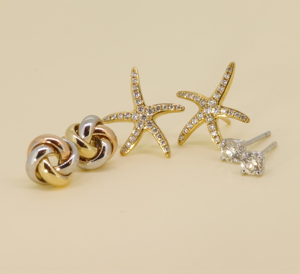 Earrings - Clement White