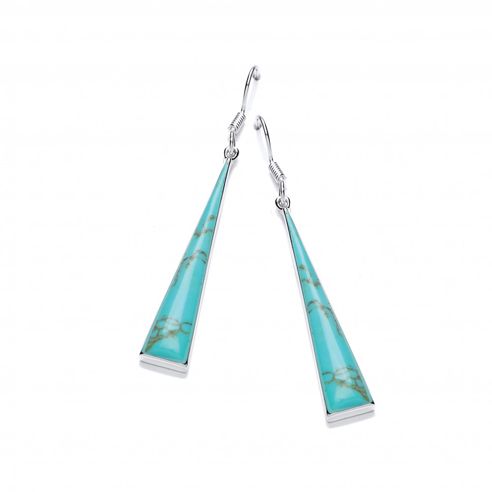 Silver Earrings - Clement White