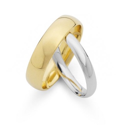 Court Shape Wedding Bands - Clement White